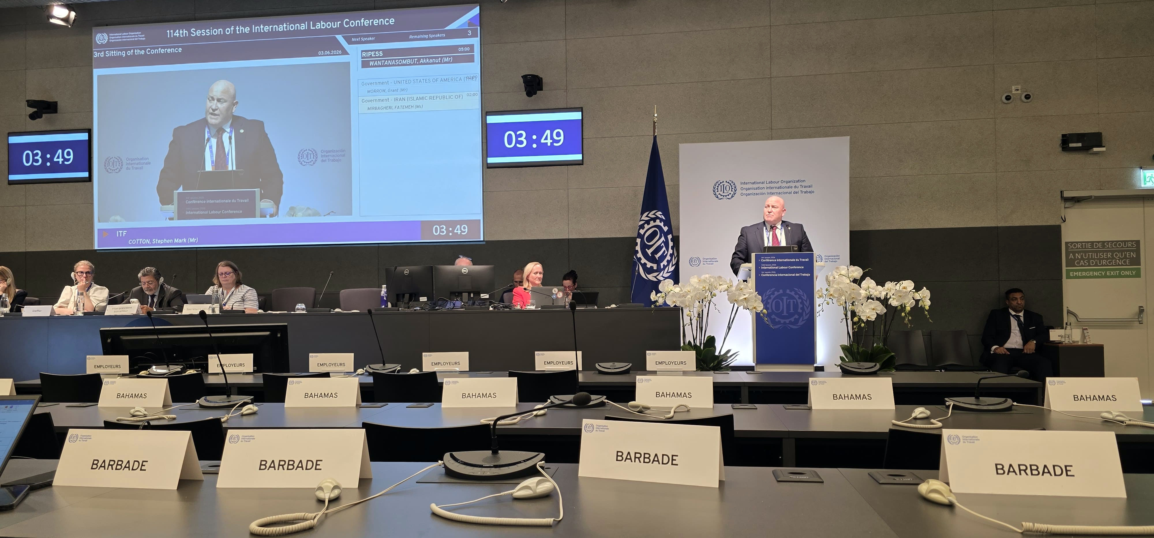 ITF General Secretary's address to the International Labour Conference ...